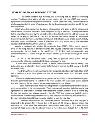 Solartracking system | PDF