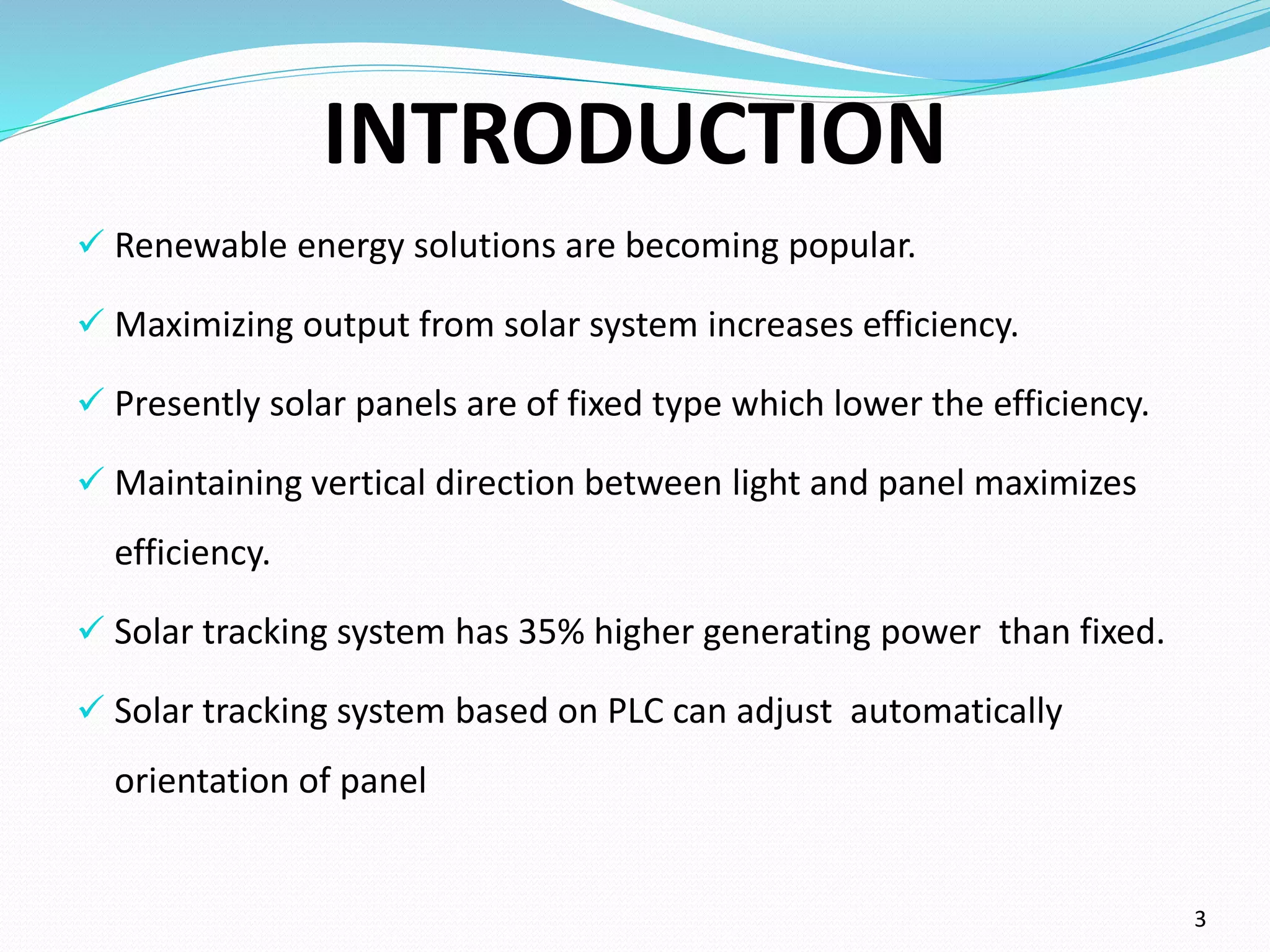 Solar tracking system | PPTX