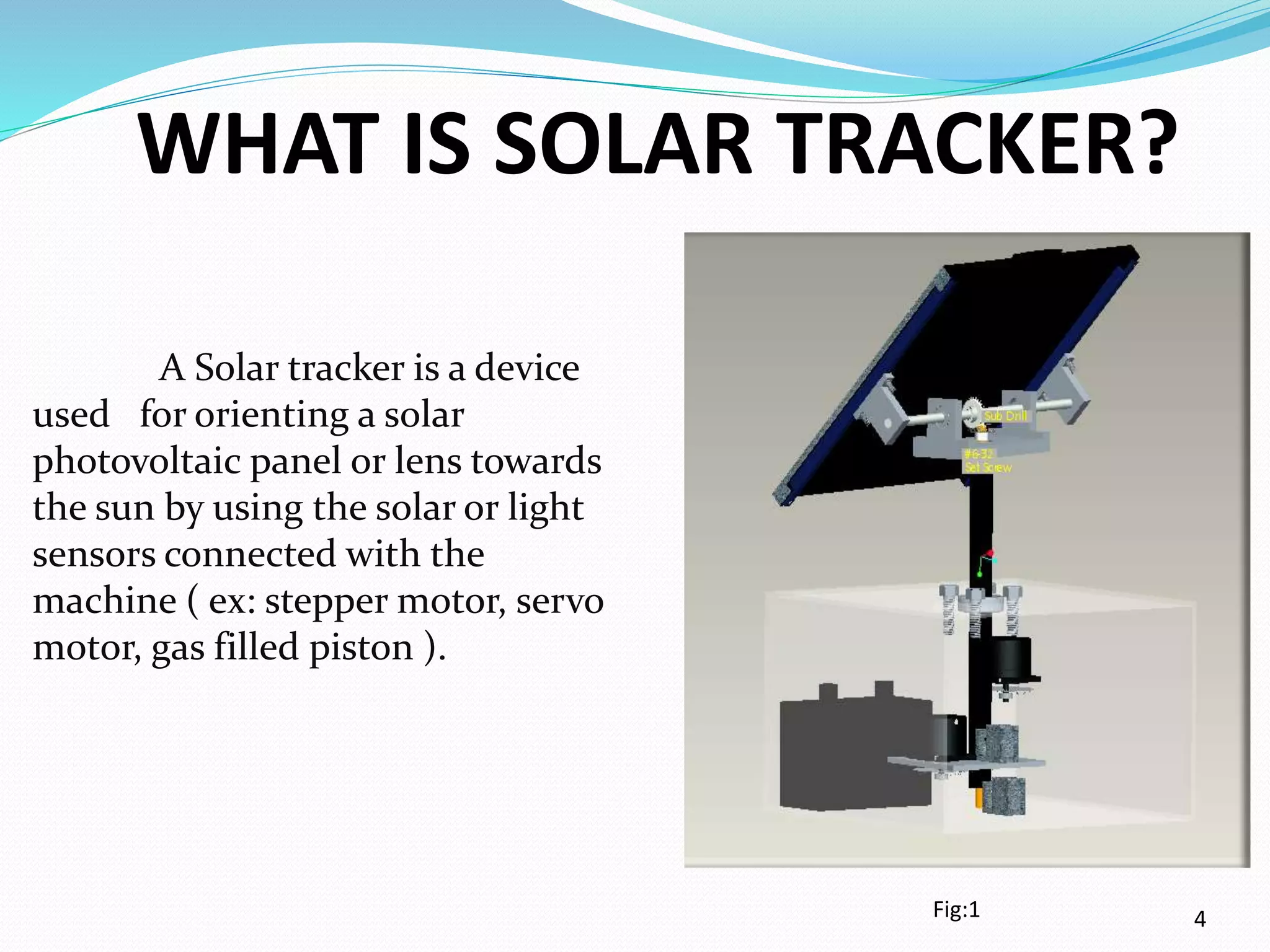 Solar tracking system | PPTX