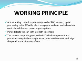 Solar tracking system | PPTX