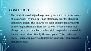 Solar tracking system presented by omkar | PPTX | Radio Control ...