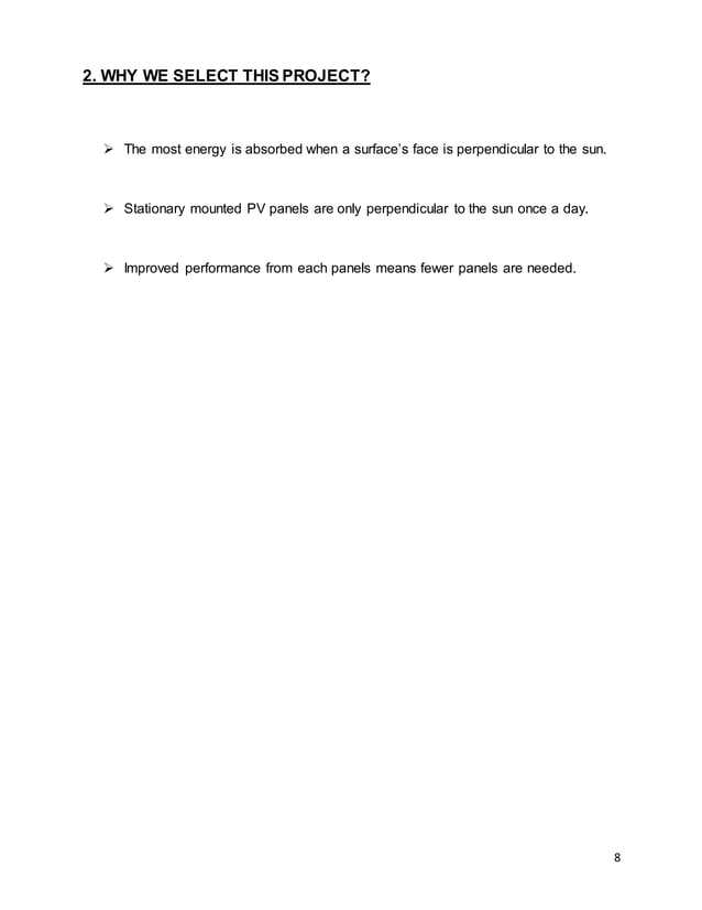 Solar tracking system final report GTU | DOCX