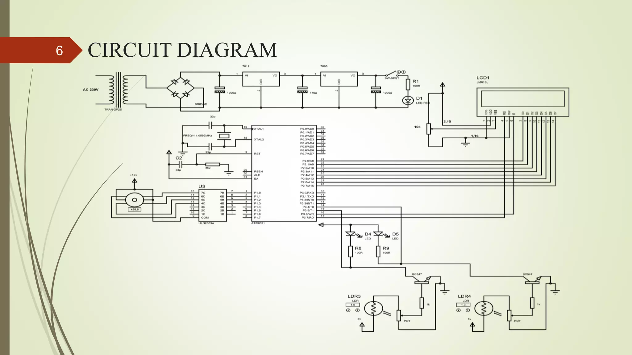 Solar tracking system using 8051 microcontroller | PPTX