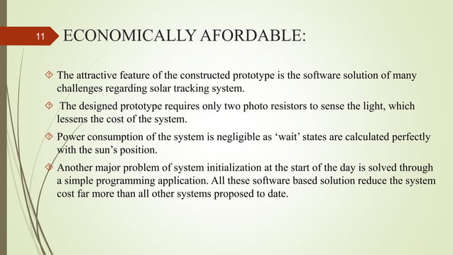 Solar tracking system using 8051 microcontroller | PPTX
