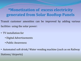 Solar Transit Infrastructure | PPTX