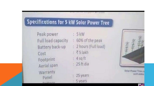 Solar tree ppt | PPT