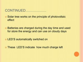 Solar tree ppt | PPTX