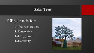 Solar tree PPT | PPTX