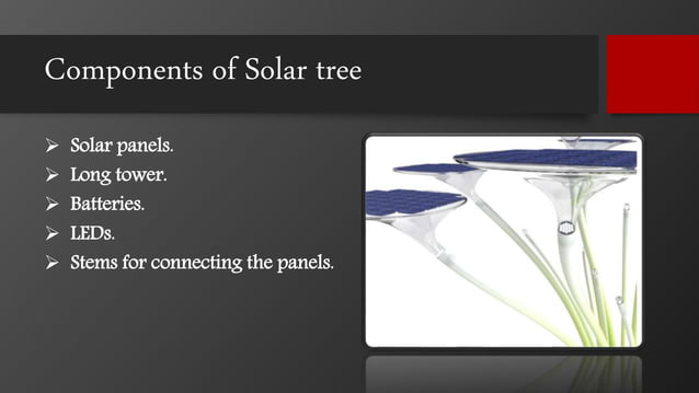 Solar tree PPT | PPTX