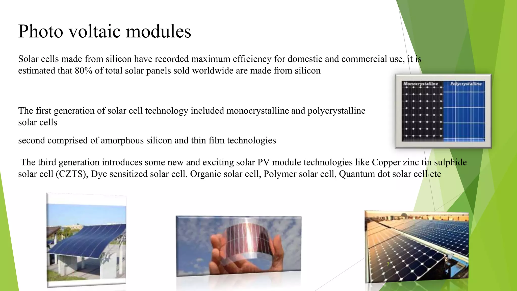 Solar tree design and frame work for maximised power output and ...