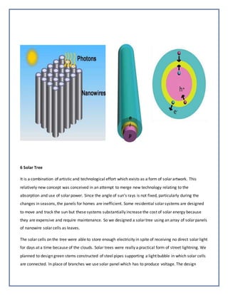 Solar tree using nanowire | PDF