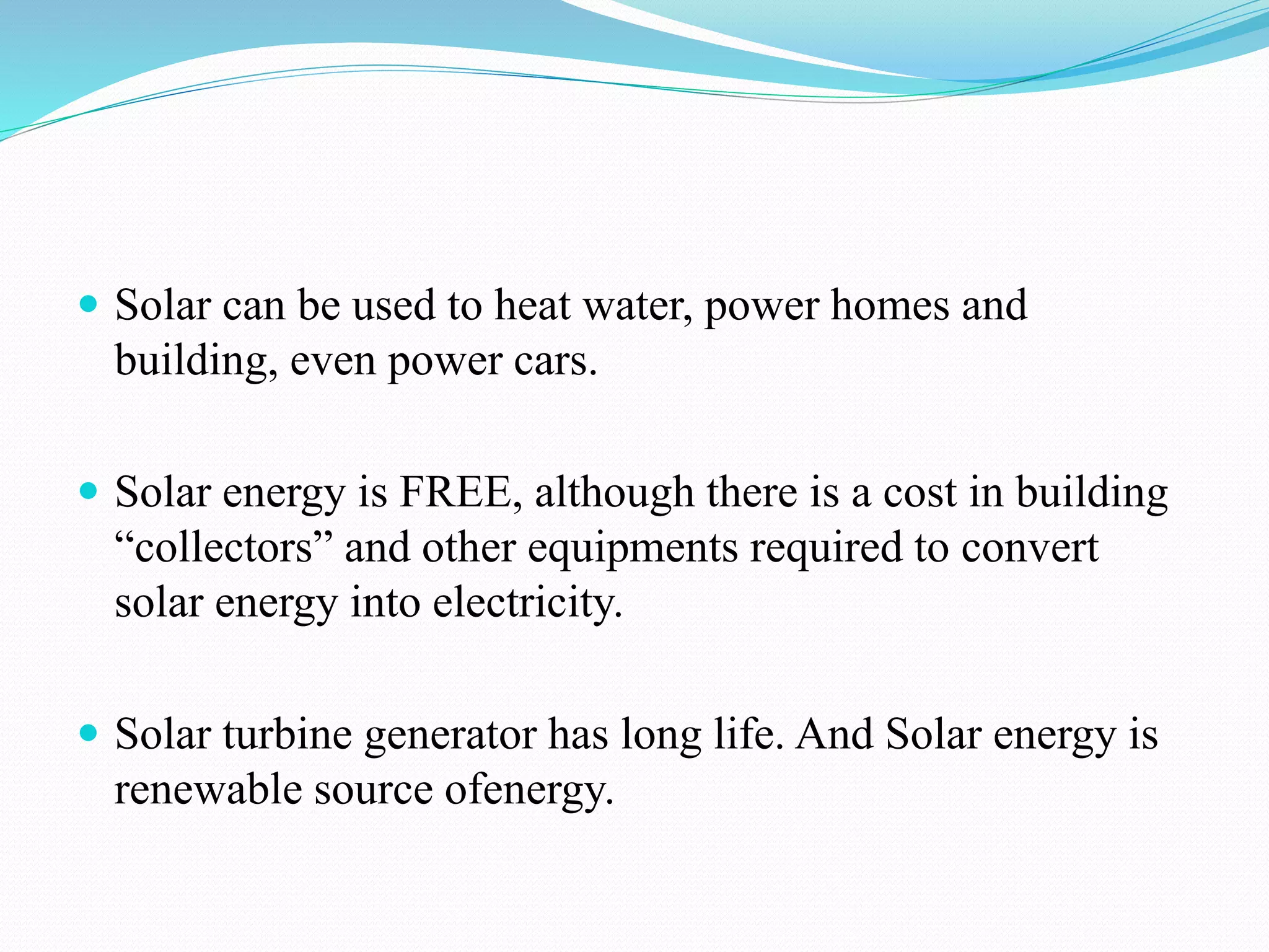 Solar Turbine Generator | PPTX