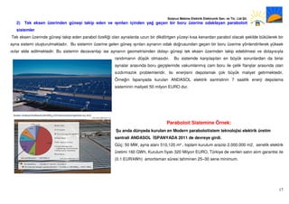 Solarux Yoğunlaştırılmış Güneş Enerjisi Sistemi GES | PPT