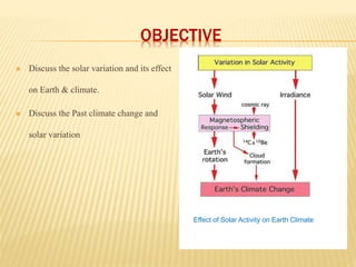 Solar variation and climatic changes | PPT