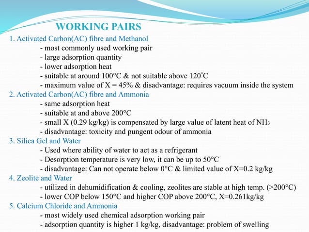“PRESENTATION ON SOLAR ASSISTED VAPOUR ADSORPTION REFRIGERATION SYSTEM” | PPTX