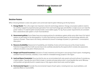 Solar Energy vs Wind-Solar Hybrid Energy (ENERCO Energy) - Which is the ...