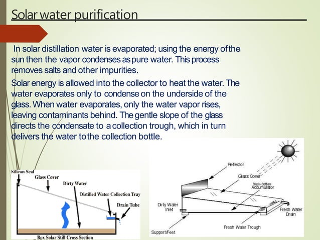 Solar water distillation | PPTX
