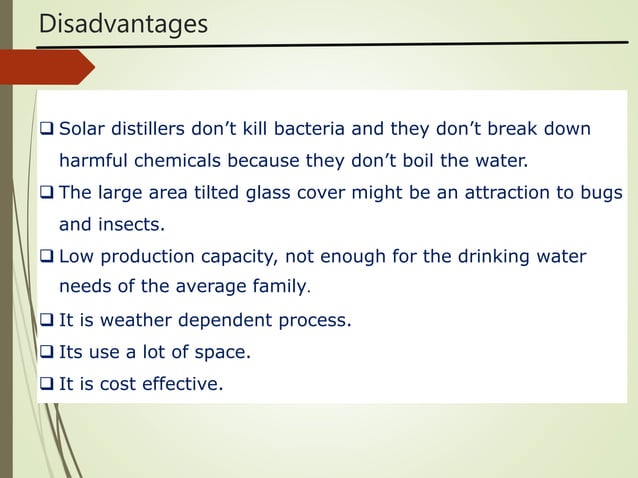 Solar water distillation | PPTX