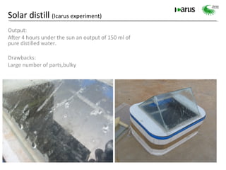 Solar Water Distillation For Drinking Purposes | PPT