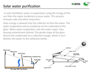 Solar Water Distillation For Drinking Purposes | PPT