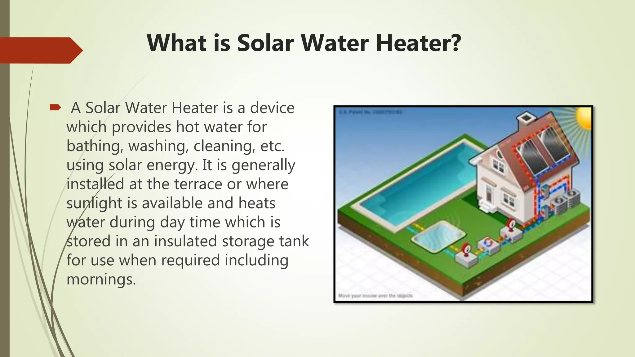 Solar water heater | PPTX