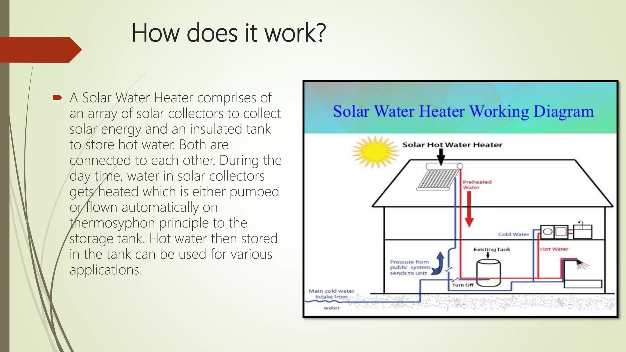 Solar water heater | PPTX