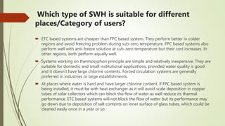 Solar water heater | PPTX
