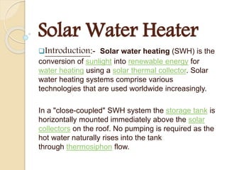 Solar water heater | PPT