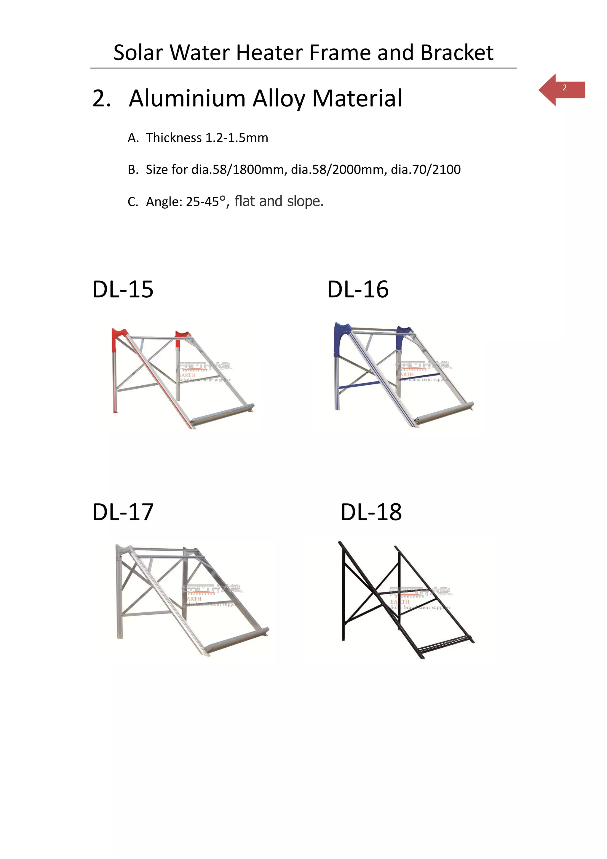 Solar water heater frame | PDF