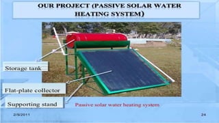 Solar water heater & solar water heating system | PPTX