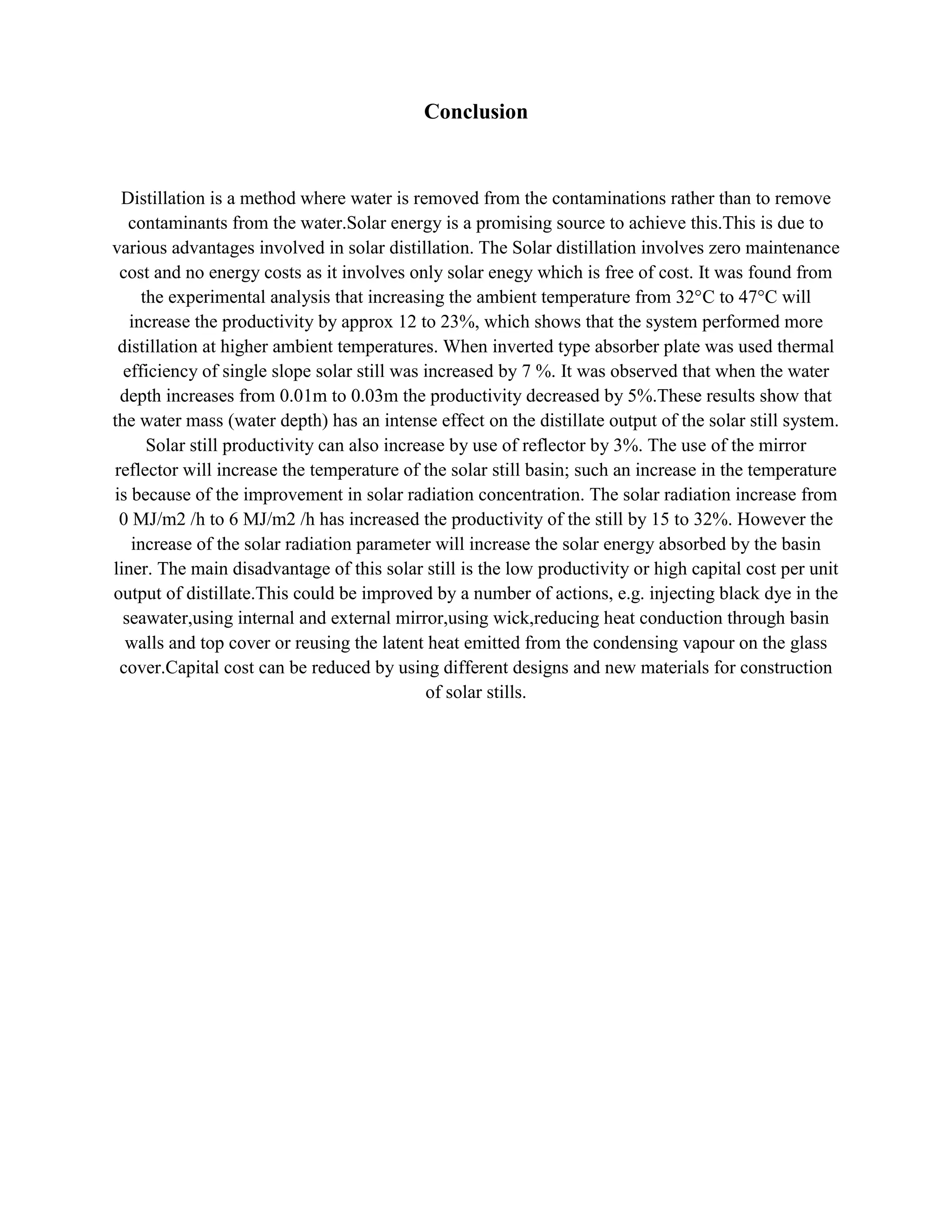 Solar water purifier | PDF