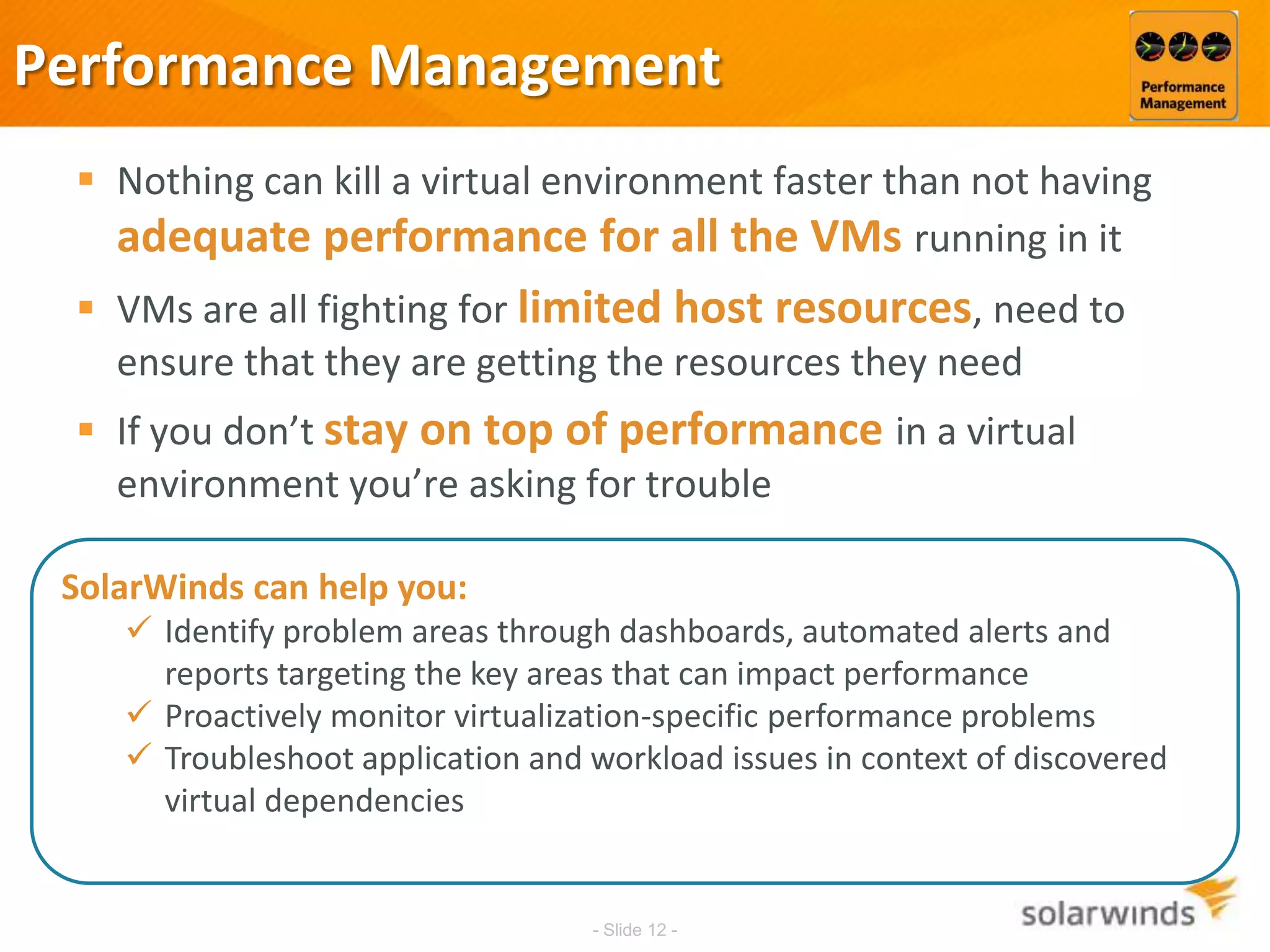 Performance Management And Capacity Planning In Vmware® And Hyper V® Environments Ppt