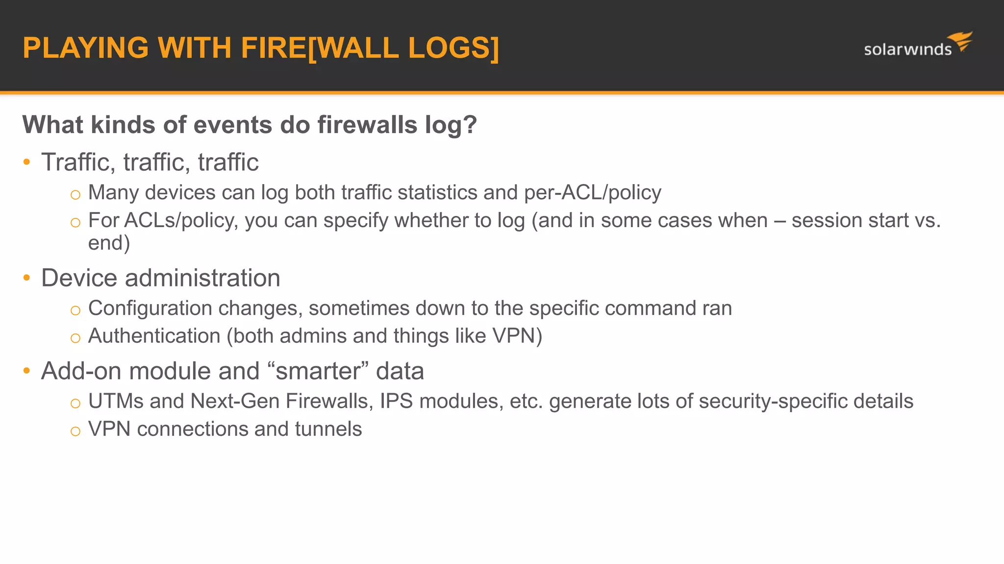 Security Kung Fu: Firewall Logs | PPTX