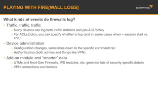 Security Kung Fu: Firewall Logs | PPT