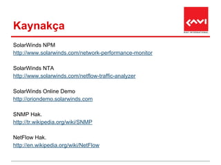 Solarwinds Orion NPM ve NTA sunumu | PDF