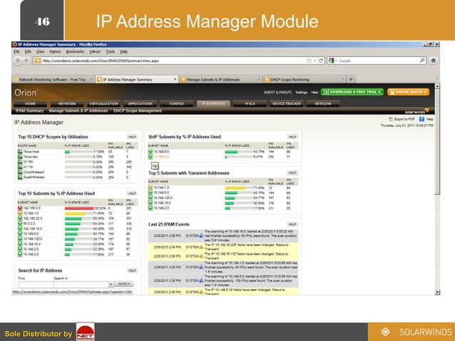 Solarwinds overview 2013 original | PPT