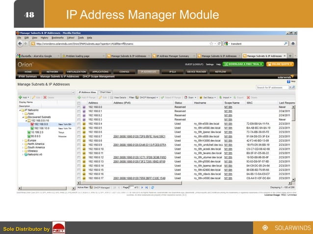 Solarwinds overview 2013 original | PPT