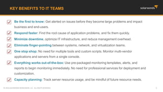 SolarWinds SAM Product Overview & Feature Highlights | PPTX