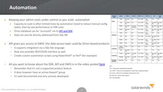 SolarWinds Scalability for the Enterprise | PPT