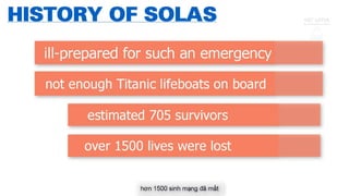 The Introduction of Solas (Safety of Life at Sea) Convention | PPT