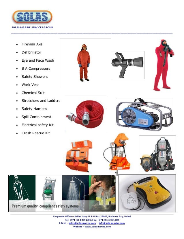 Solas marine services group company catalogue