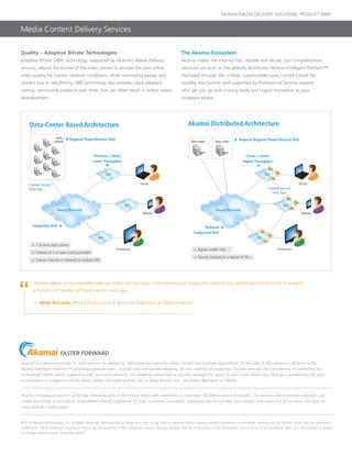 Media Content Delivery Product Brief - Globally distributed content ...