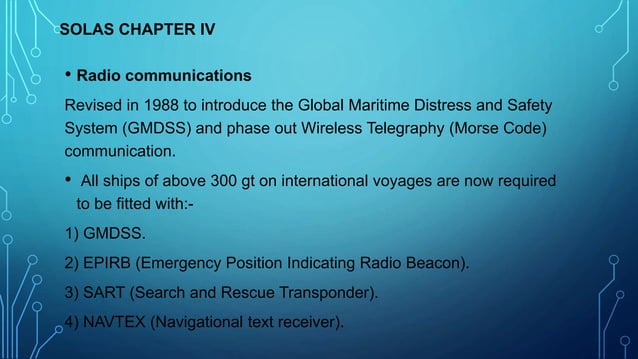 SOLAS (Safety of Life at Sea).pptx | Cruises | Travel Type