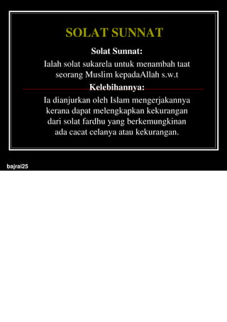 Solat solat sunat cara-cara melakukan | PDF
