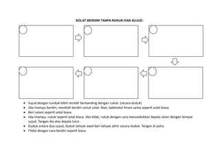SOLAT BERDIRI TANPA RUKUK DAN SUJUD.docx