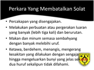 Solat dalam membentuk peribadi muslim presentation | PPTX