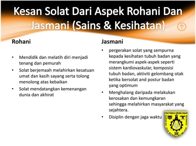 Solat dalam membentuk peribadi muslim presentation | PPT