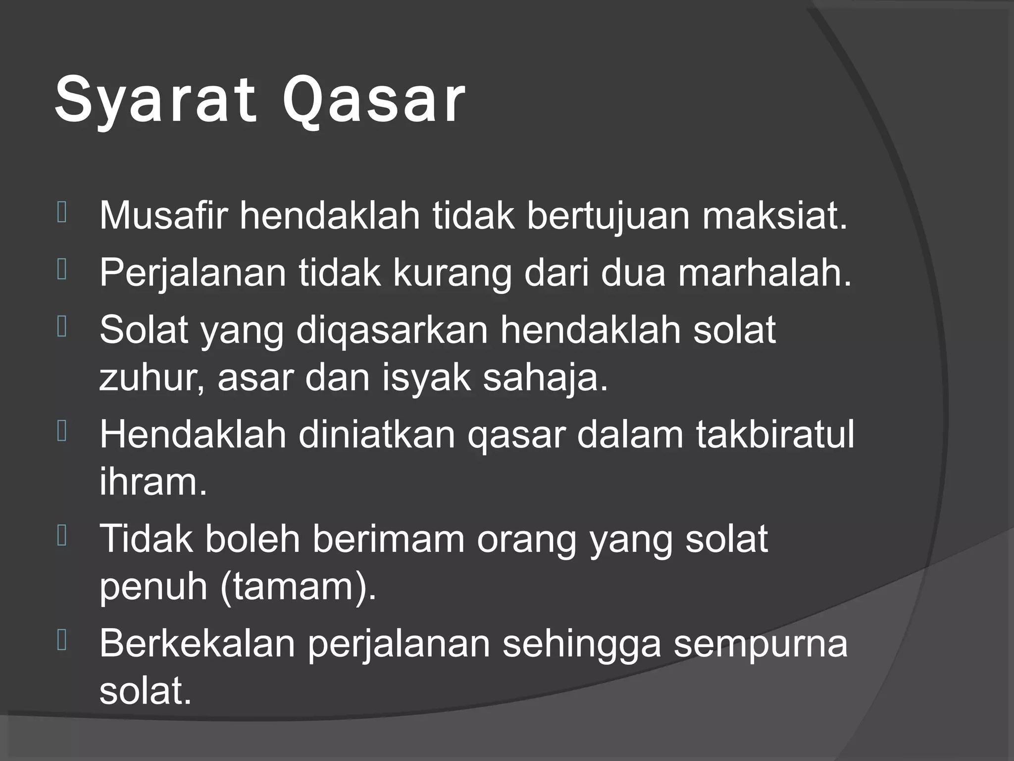 Solat jamak dan qasar | PPT
