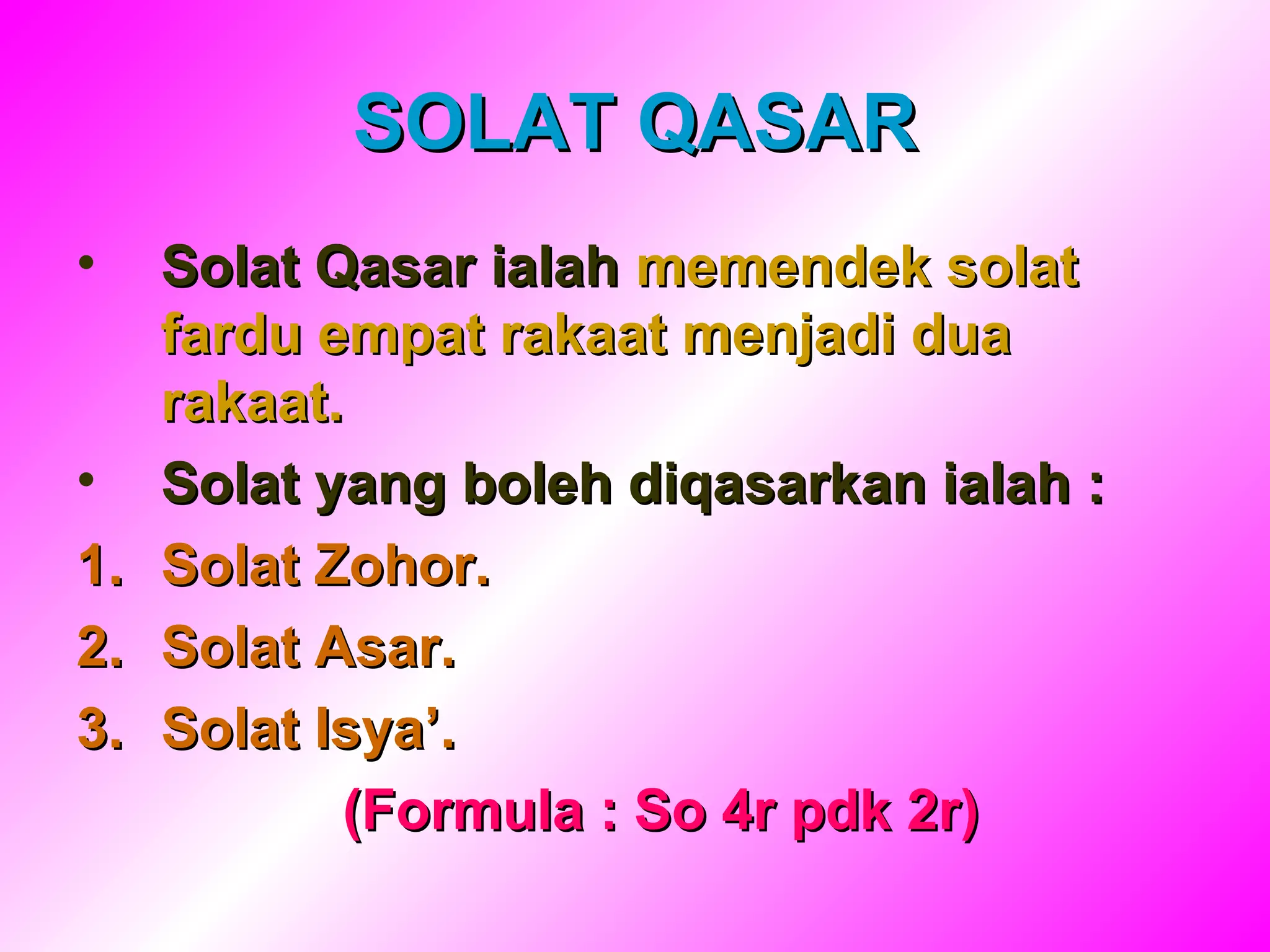 Solat qasar & jamak | PPT