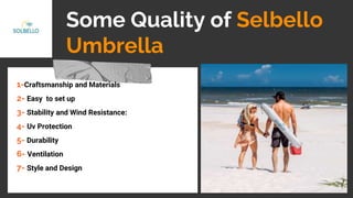 The Premier Beach Shade Umbrella | PPTX